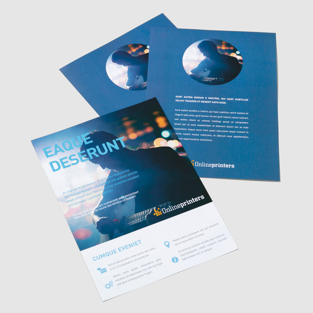 Flyer A5 drucken - versandkostenfrei | Onlineprinters