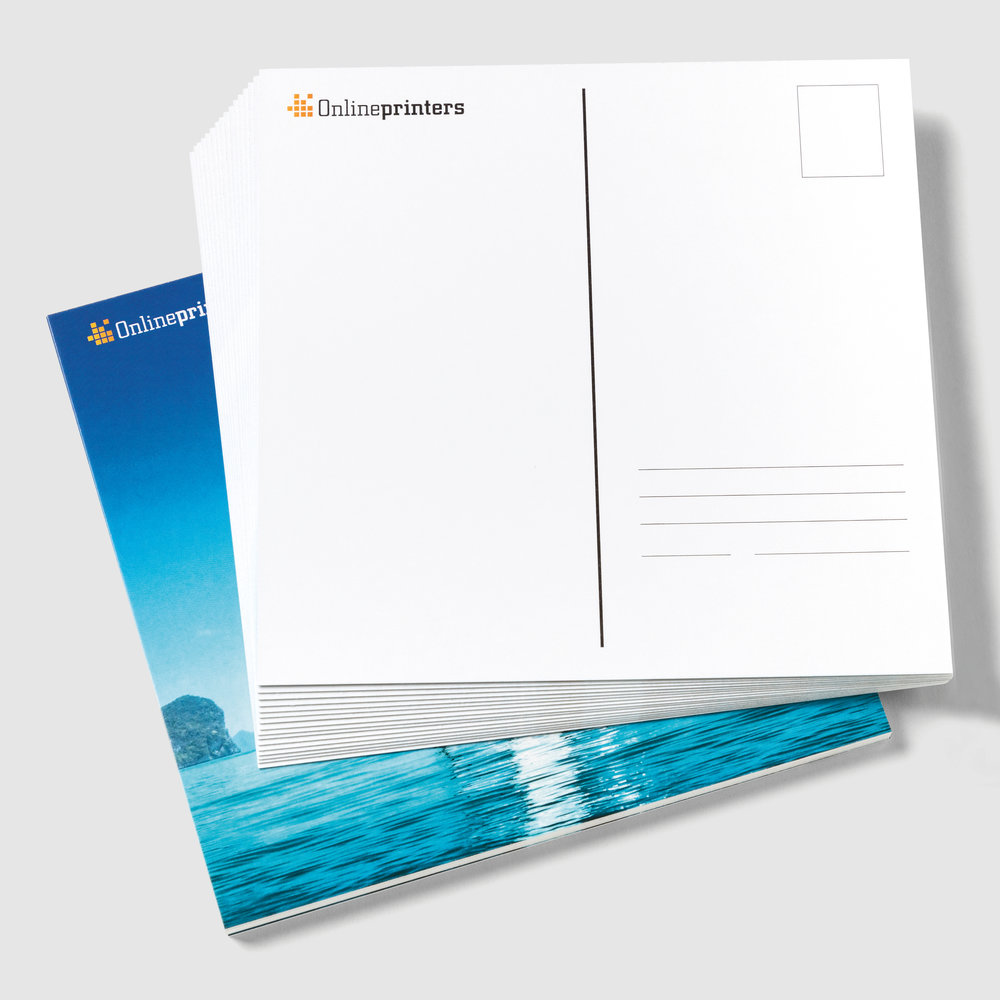 Postkarten A5-Quadrat drucken | Onlineprinters